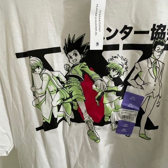 Hunter X Hunter Shirts Hunter X Hunter Mens Graphic Tshirt White 2x